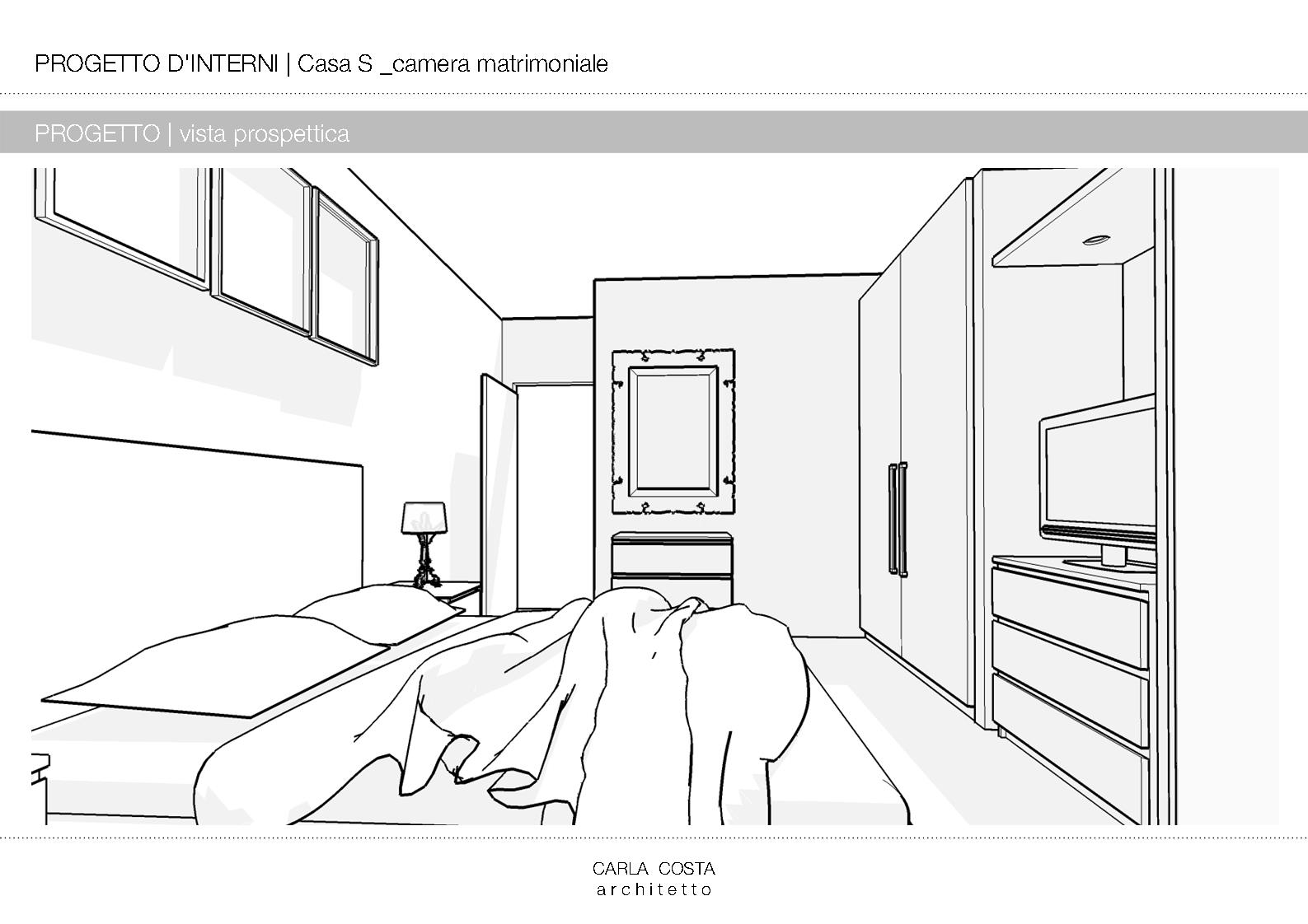 Progetto camera matrimoniale